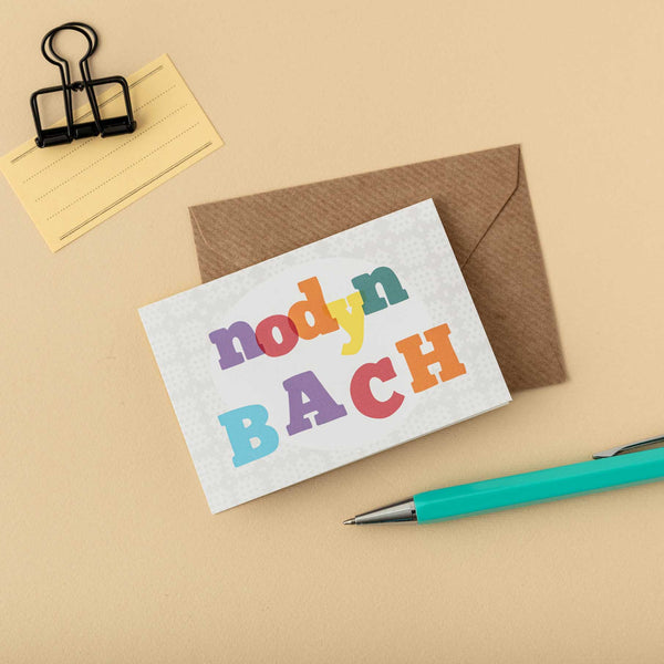 Note cards 'Nodyn bach' pack of 4 mini cards – Draenog